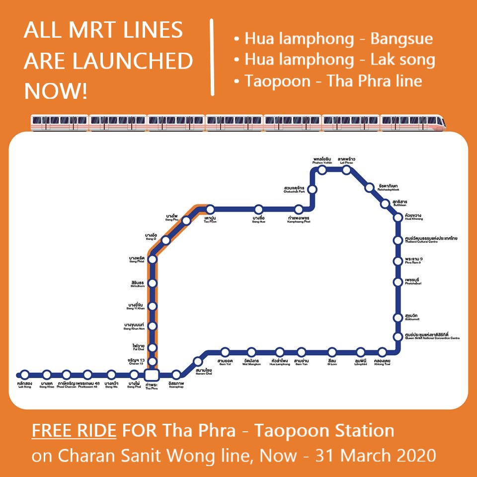 Finally The main route of MRT are completely launched! - Origin